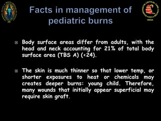 Management of pediatric burns Prof. Dr. Maheswari Ganesan | PPT