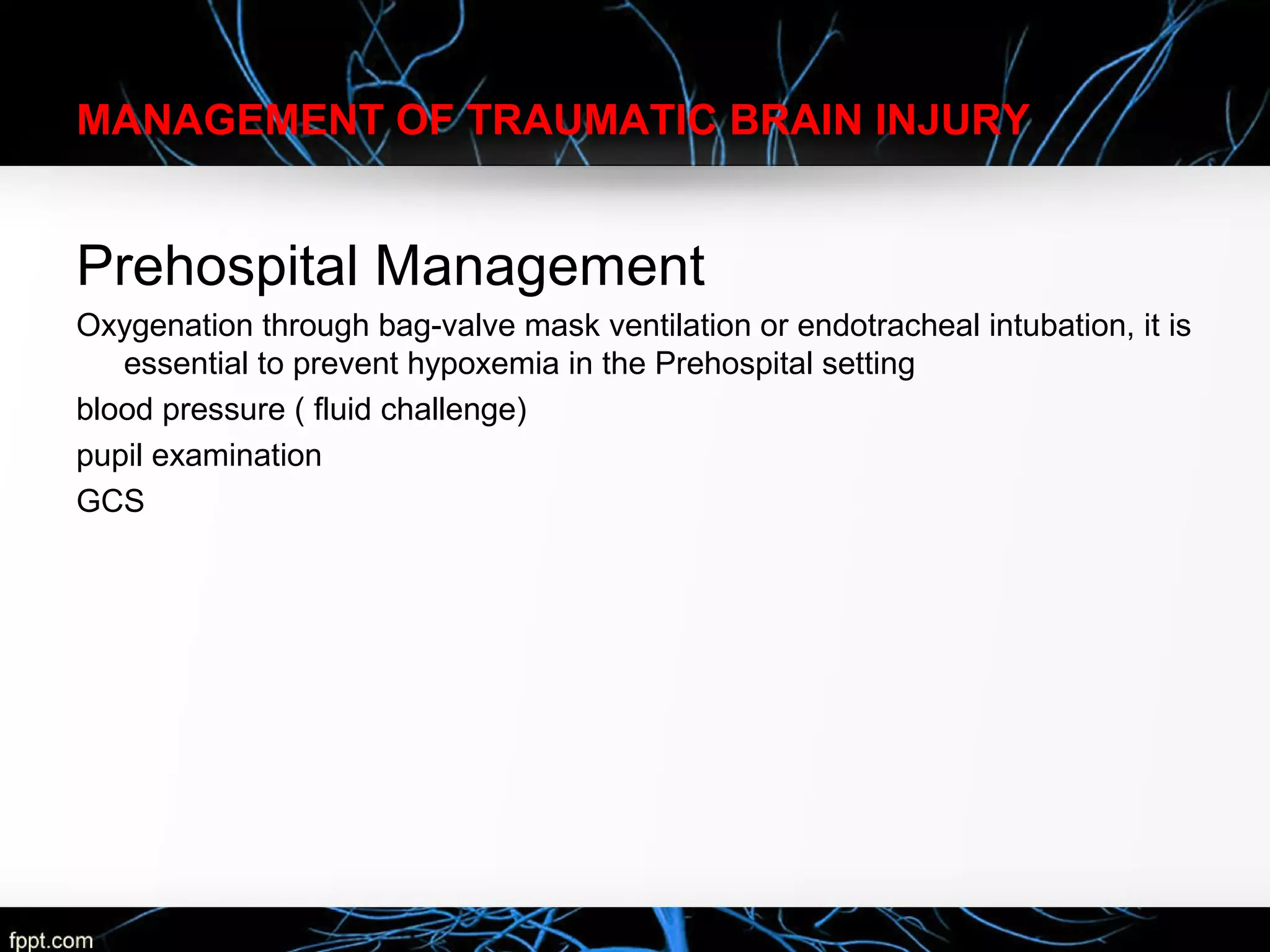 Management of pediatric head injury | PPT
