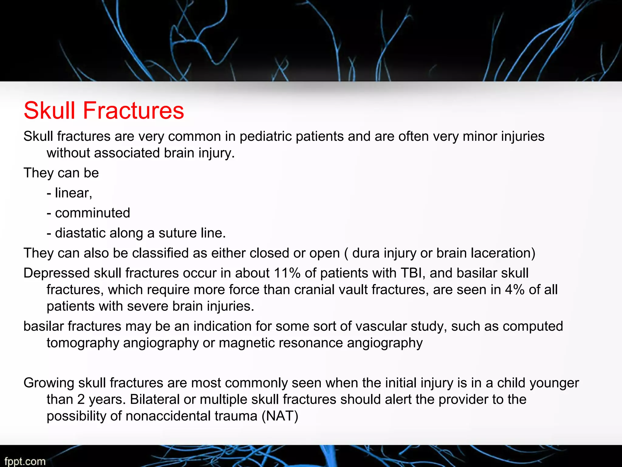 Management of pediatric head injury | PPT