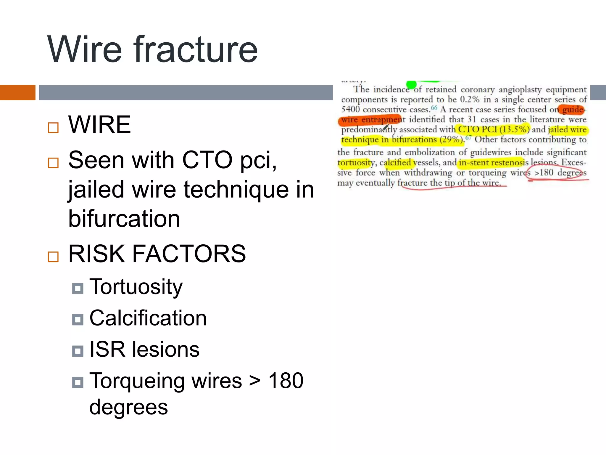 Management of Percutaneous Coronary Intervention PCI Complications Dr ...