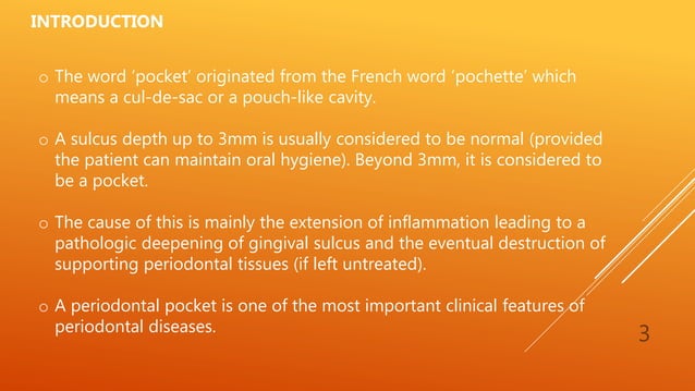 Management of Periodontal Pockets | PPTX