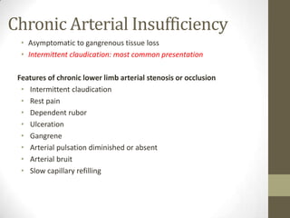 Management of peripheral vascular disease Dr Binaya Timilsina | PPTX