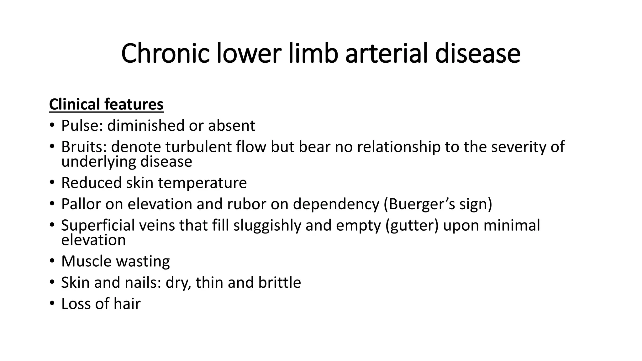 Management of peripheral vascular disease by Sunil Kumar Daha | PPTX