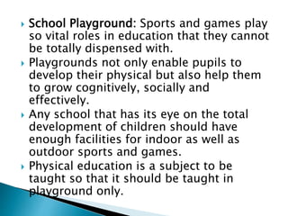 Management of Physical Resources in School | PPTX