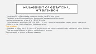 management of pih . Prechard regimen and | PPTX