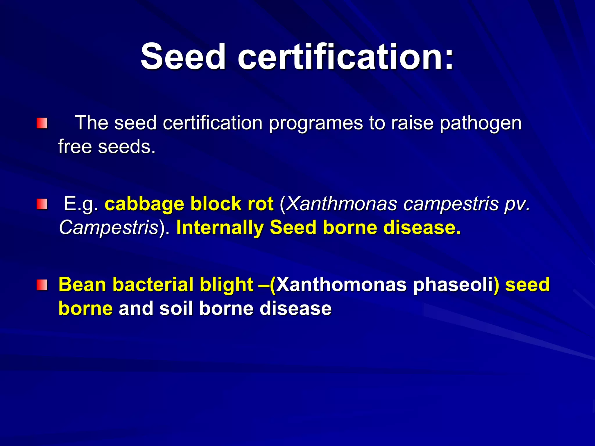 Management of plant bacterial diseases –cultural,mechanical and | PPTX