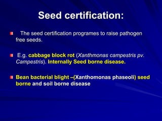 Management of plant bacterial diseases –cultural,mechanical and | PPTX