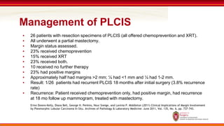 Management of pleomorphic lcis | PPT