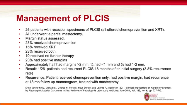 Management of pleomorphic lcis | PPT