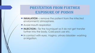 Management of poison_.pptx,it's types causes | PPTX | First Aid | Injuries