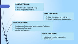 Management of poison_.pptx,it's types causes | PPTX | First Aid | Injuries