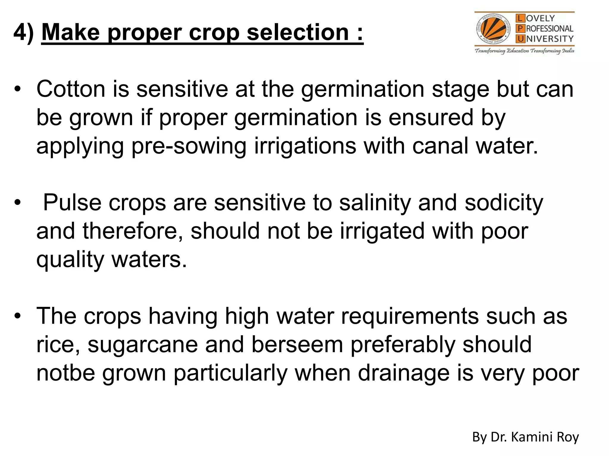 Management of poor quality water 24 04 2020 | PPTX