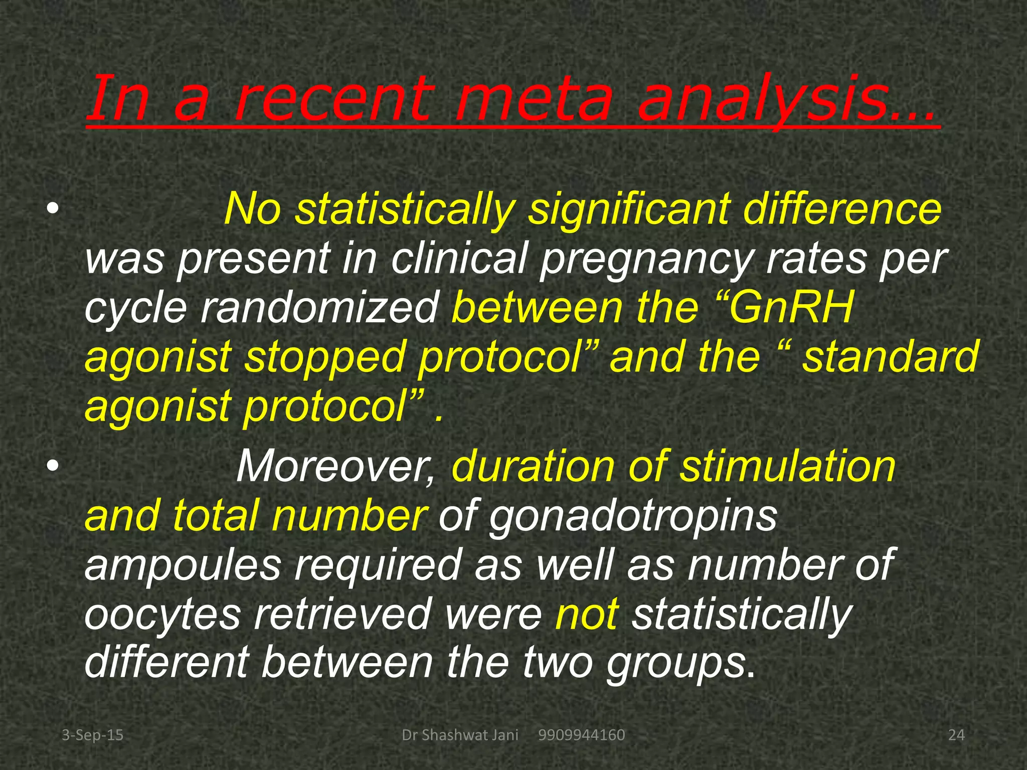 MANAGEMENT OF POOR RESPONDERS IN IVF BY DR SHASHWAT JANI | PPTX