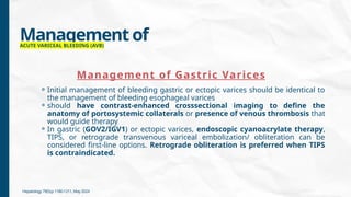 MANAGEMENT OF PORTAL HYPERTENSION AND VARICEAL BLEEDING | PPTX