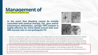 MANAGEMENT OF PORTAL HYPERTENSION AND VARICEAL BLEEDING | PPTX