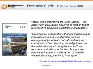 Managementof Portfolios Overview | PPTX