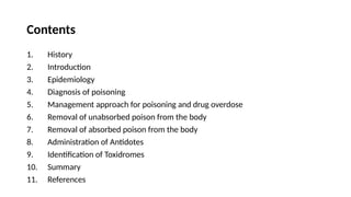 Management of posioning and drug overdose toxicity.pptx