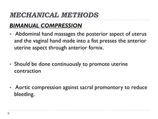Management of postpartum haemorrhage | PDF