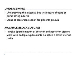 Management of postpartum haemorrhage | PDF