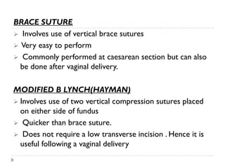 Management of postpartum haemorrhage | PDF