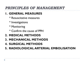 Management of postpartum haemorrhage | PDF