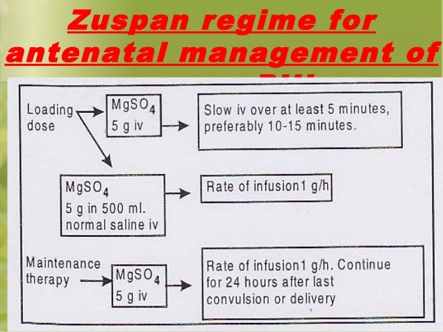 Management of pre eclampsia