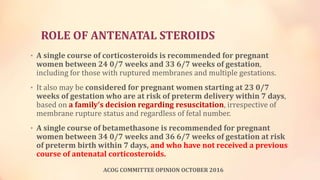 MANAGEMENT OF PRETERM PROM ON INDUCTION OF LABOUR | PPTX
