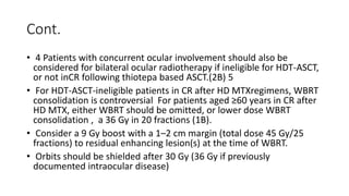 Management of Primary CNS Lymphoma by Ann.pptx