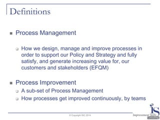 Management of process to management by process | PPTX