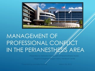 Management of Professional conflict in the Workplace | PPT