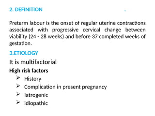 Management of Preterm labour in O&G.pptx