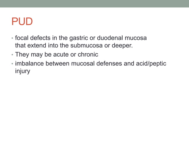 Management of pud | PPTX