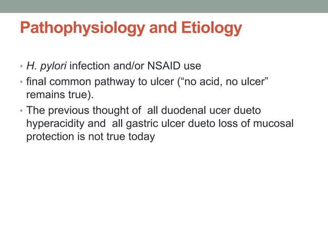 Management of pud | PPTX