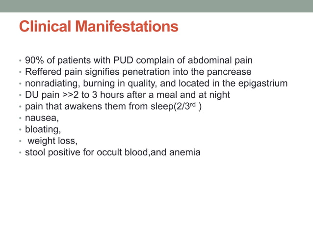 Management of pud | PPTX