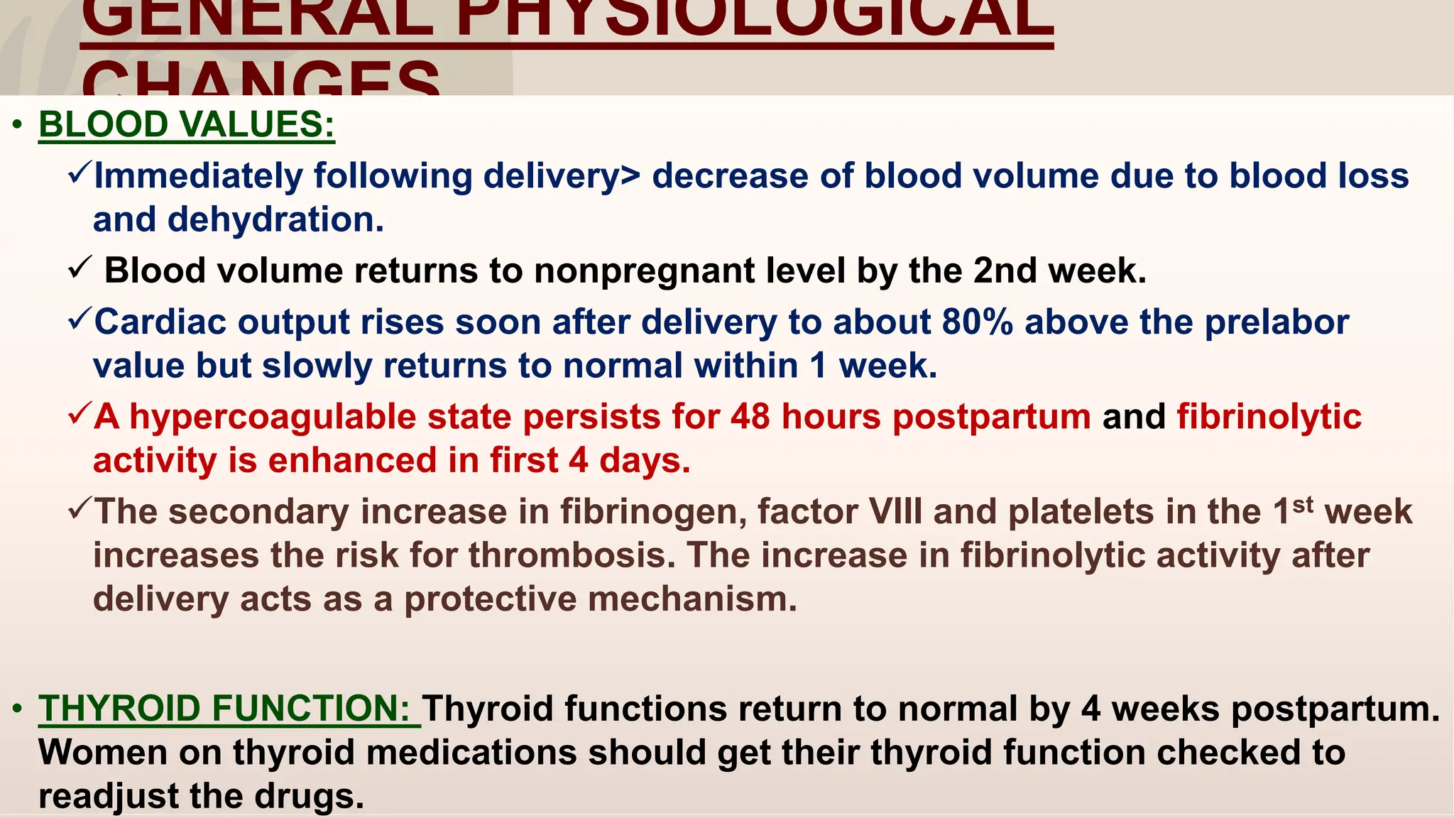 Management of puerperium.pptx, Gynecology and obstetrical Nursing ...