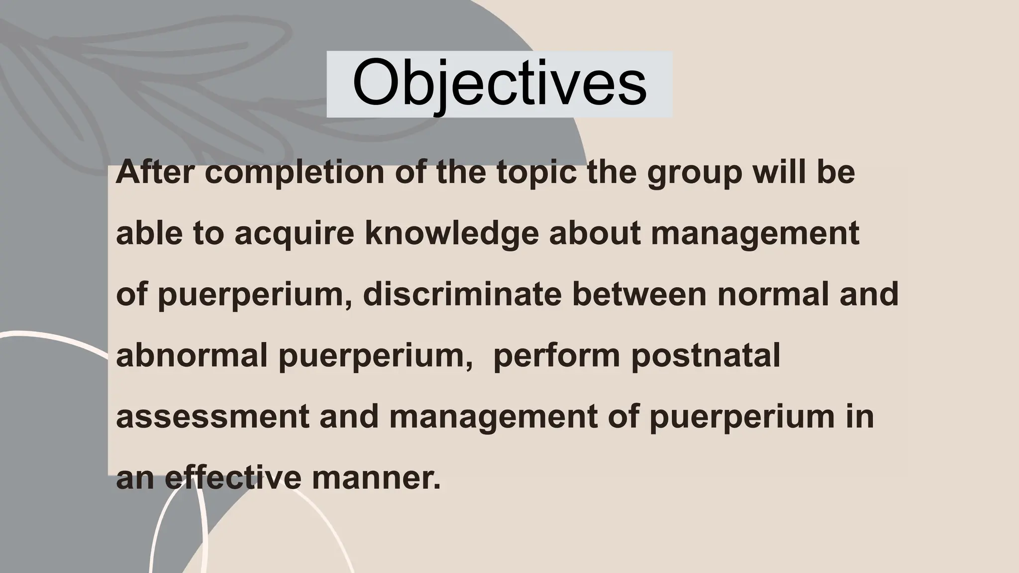 Management of puerperium.pptx, Gynecology and obstetrical Nursing ...