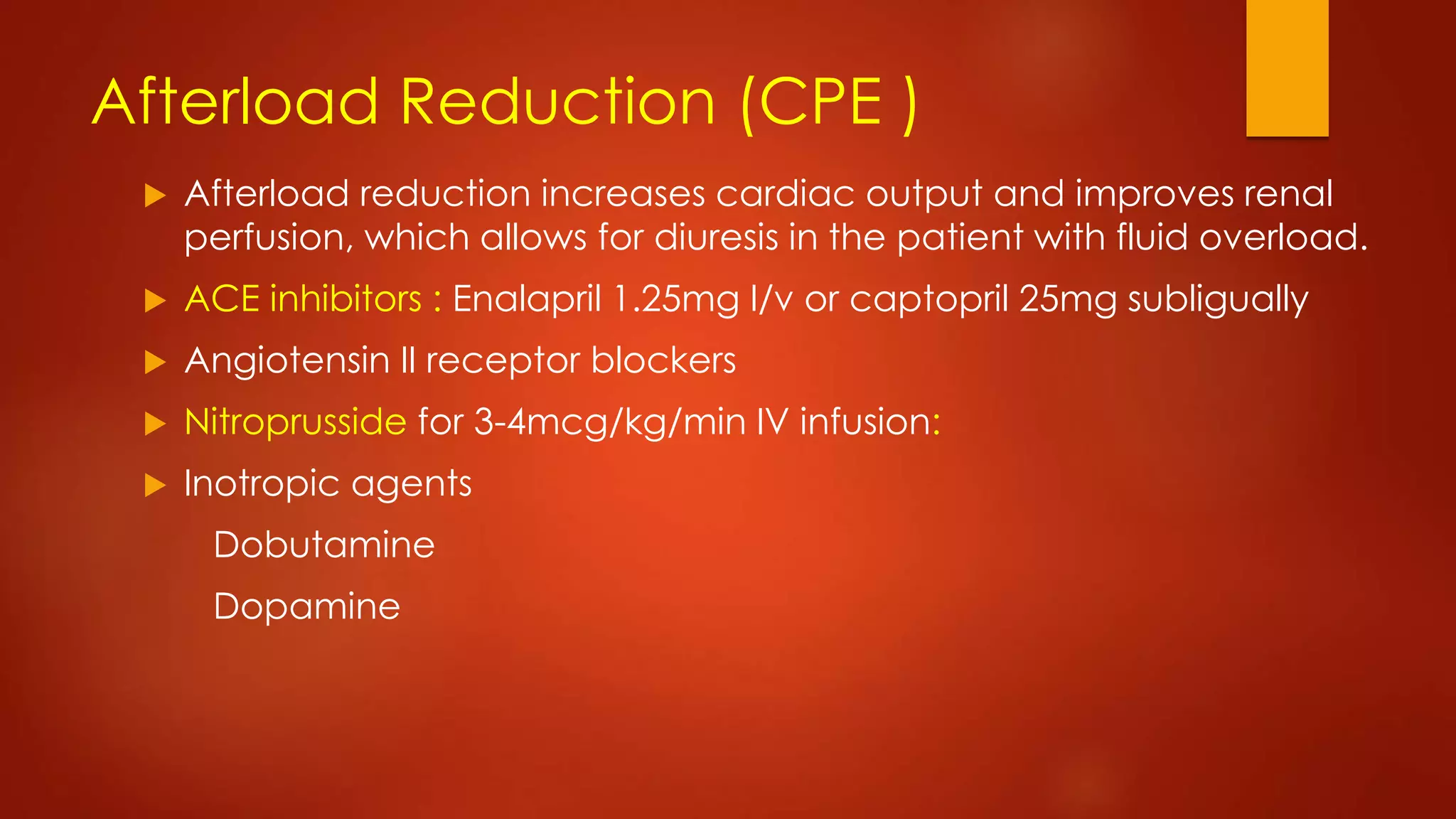 Management of Pulmonary Edema 2014 | PPTX