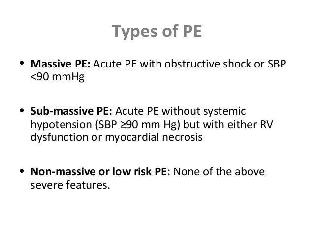 Management of pulmonary embolism in emergency department