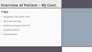 Overview of Pulmonary Hypertension Management - A case study | PPTX