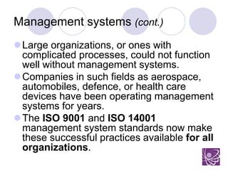 Management of ISO Quality | PPTX