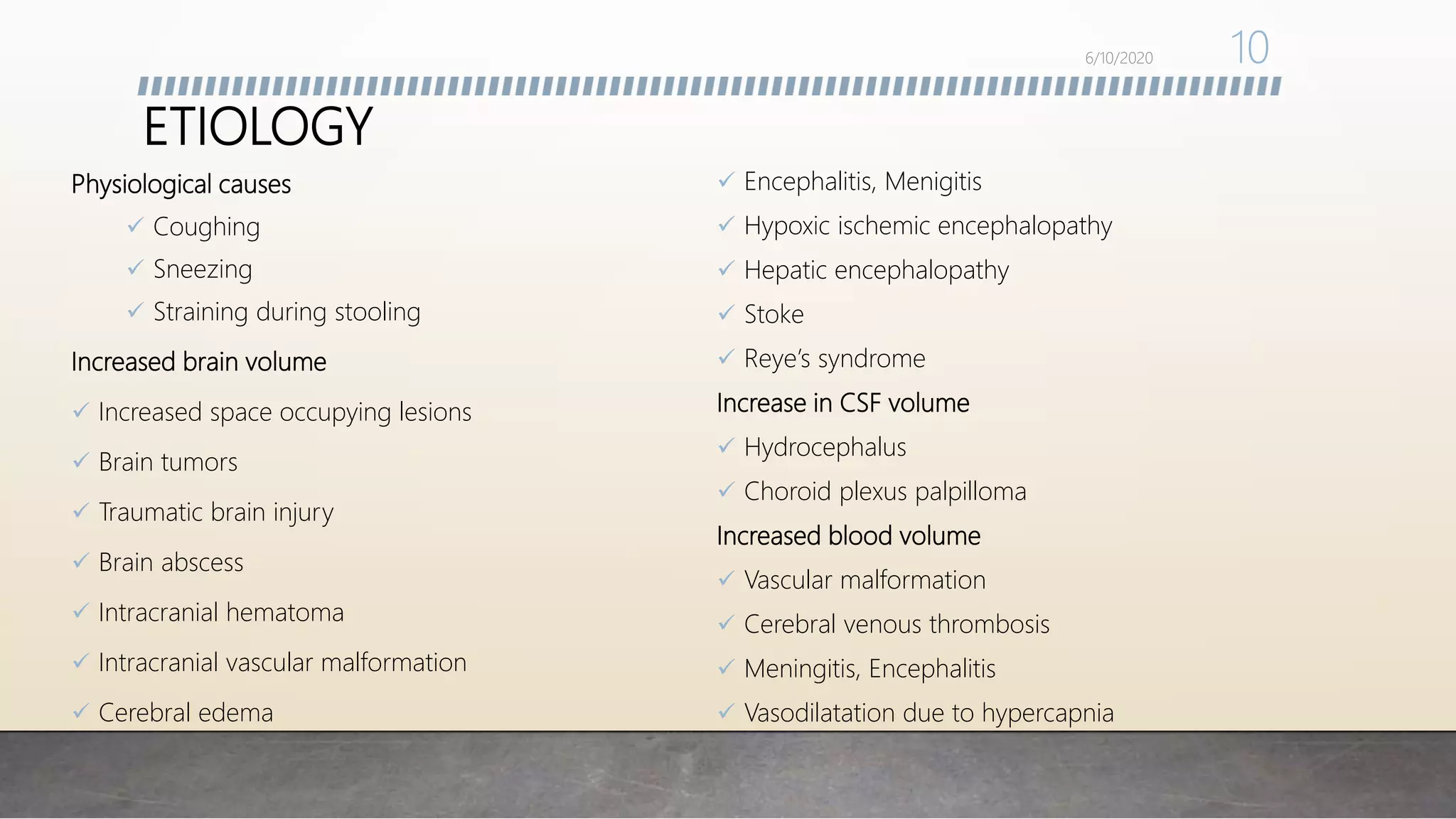 Management of Raised Intracranial Pressure | PPTX
