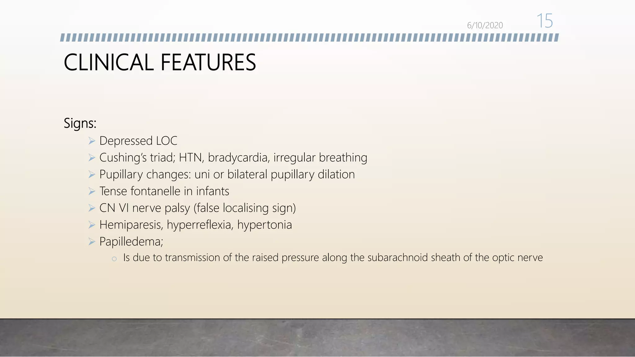 Management of Raised Intracranial Pressure | PPTX