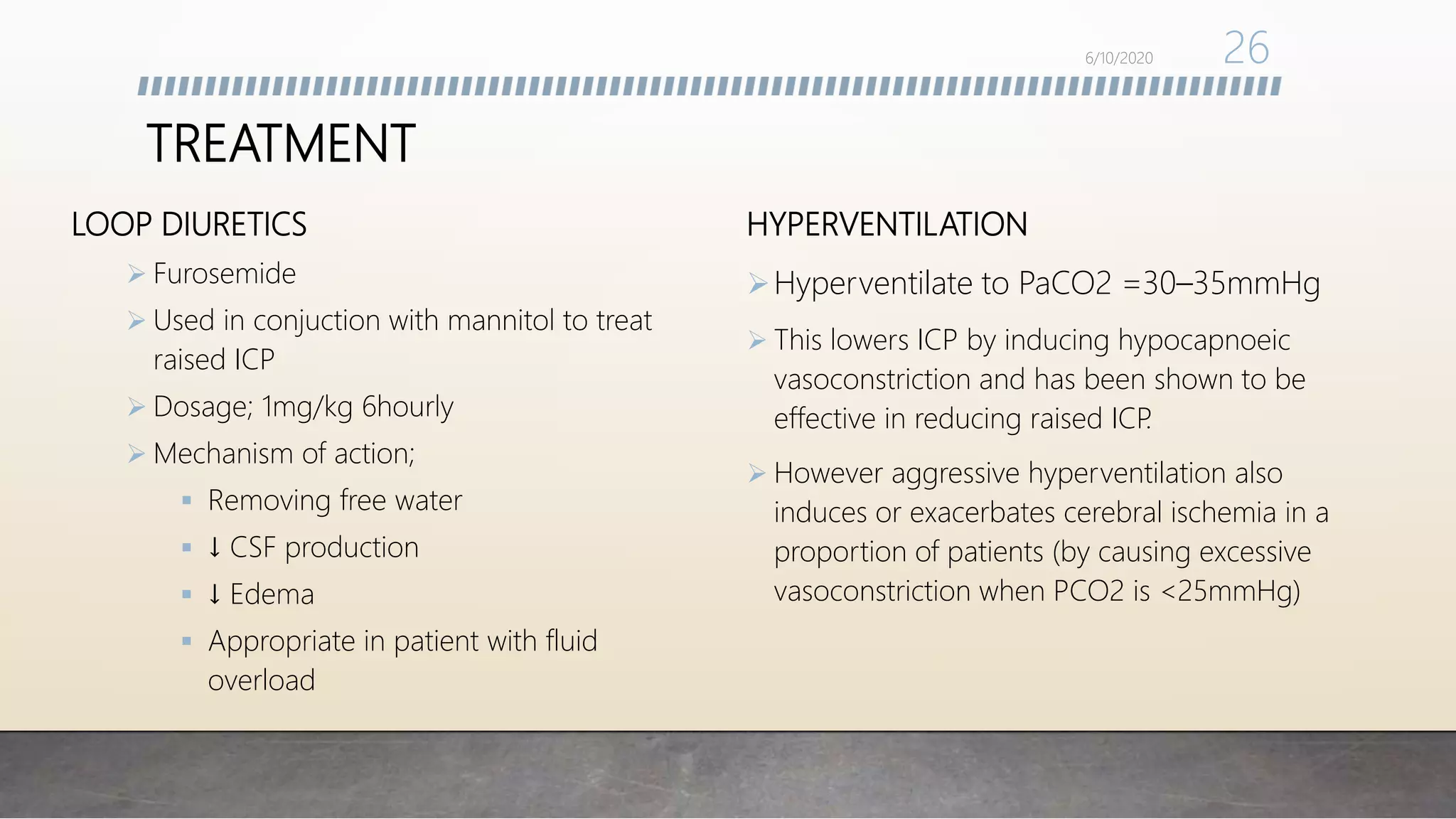 Management of Raised Intracranial Pressure | PPTX
