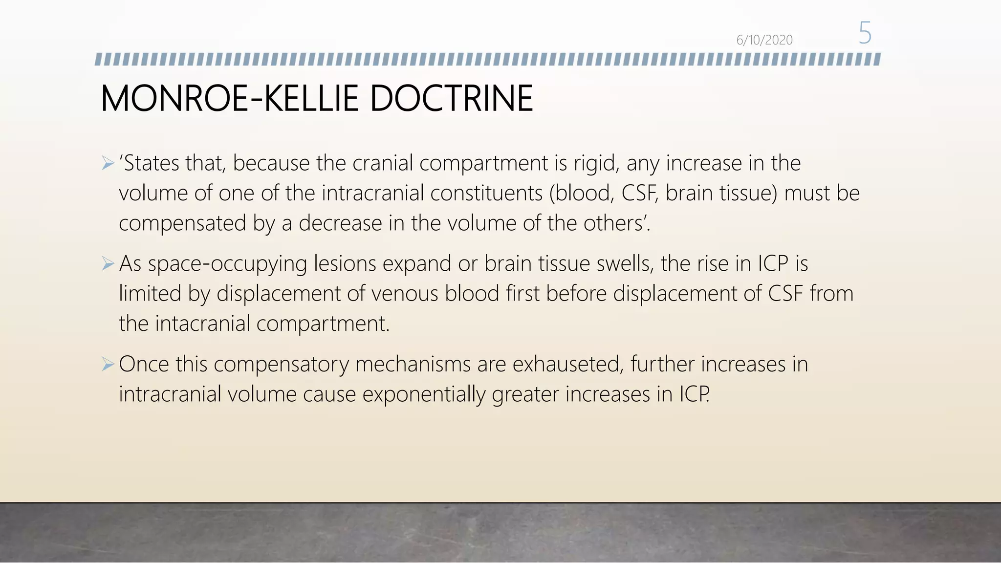 Management of Raised Intracranial Pressure | PPTX