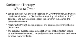 Management of RDS, by Muhammad Ezzat Abdel-Shafy MB.BCh, M.Sc ...