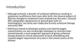 Management of RDS, by Muhammad Ezzat Abdel-Shafy MB.BCh, M.Sc ...