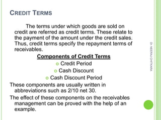 Management of Receivables | PPSX