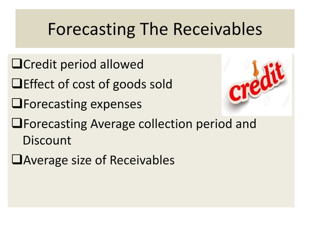 Management of recievables | PPTX | Debt Factoring & Invoice Discounting ...