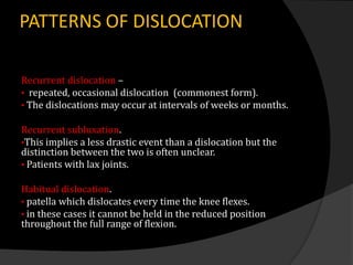 Management of recurrent dislocation of patella by reconstructing2 | PPTX