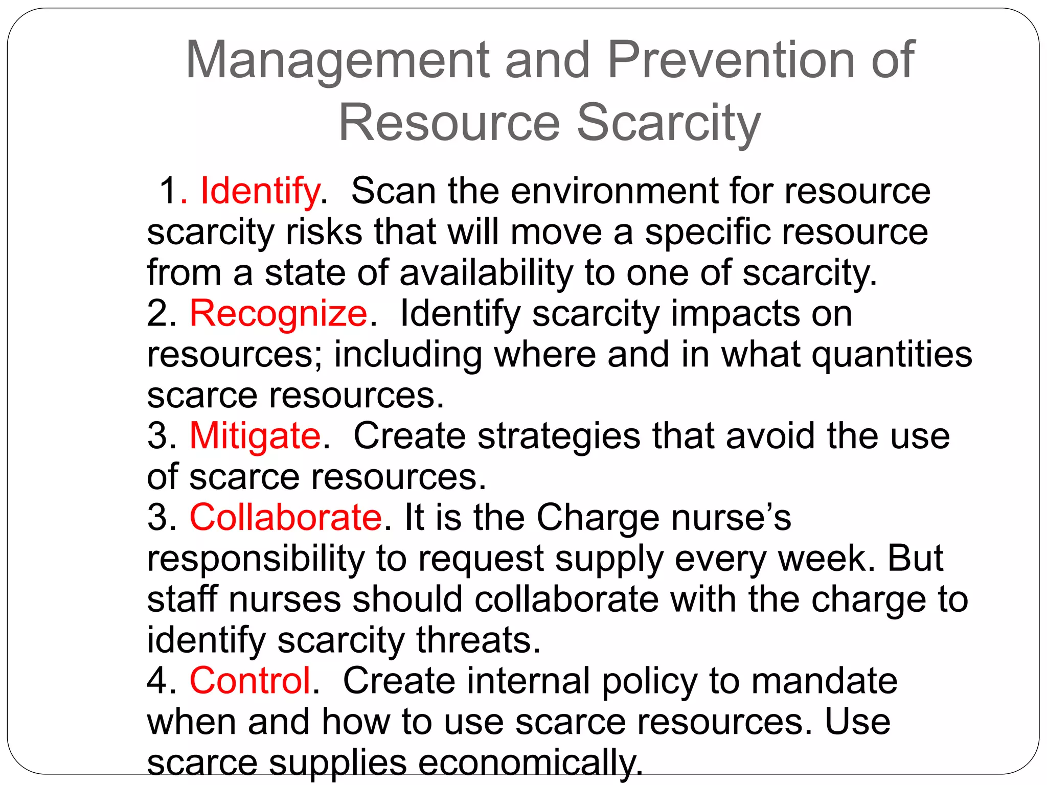 Management of resources and environment | PPTX